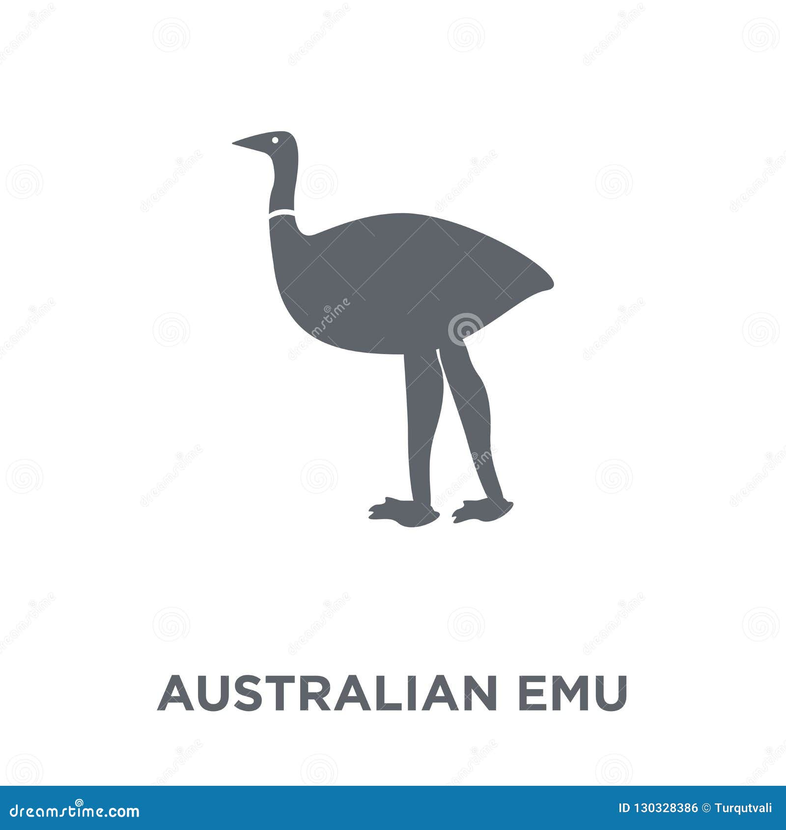 Australian Emu Icon from Australia Collection. Stock Vector ...