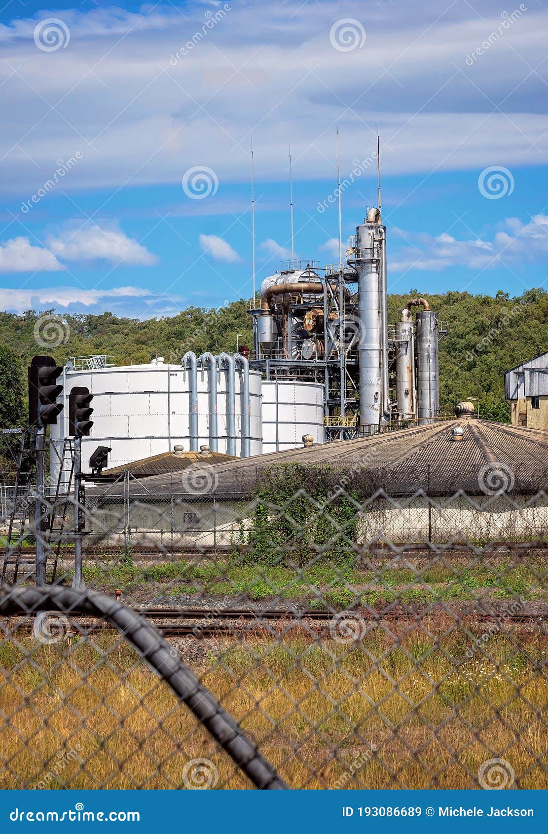 Biomass Refinery, Where Renewable Energy Is Extracted From Biomass And ...
