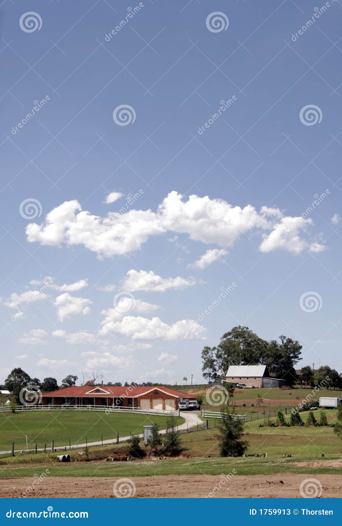 Australian Farm stock image. Image of daytime, spring - 1759913