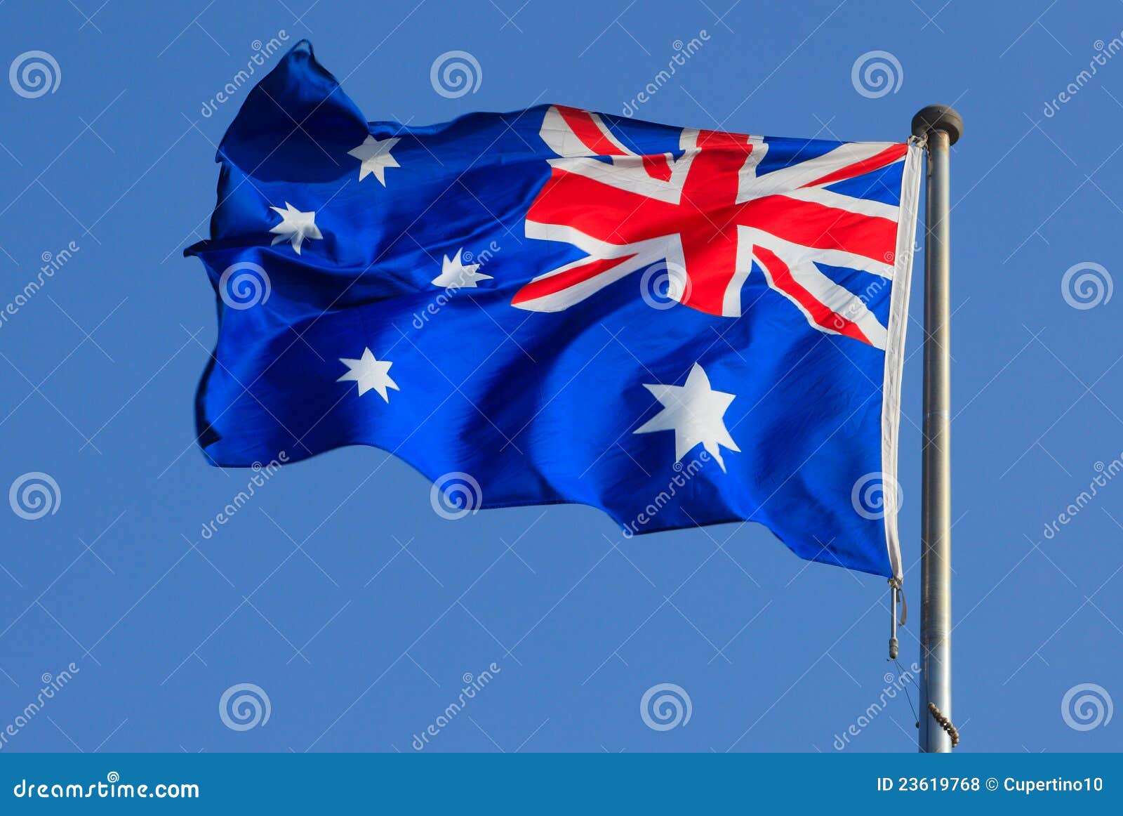 Australian Flag Waving