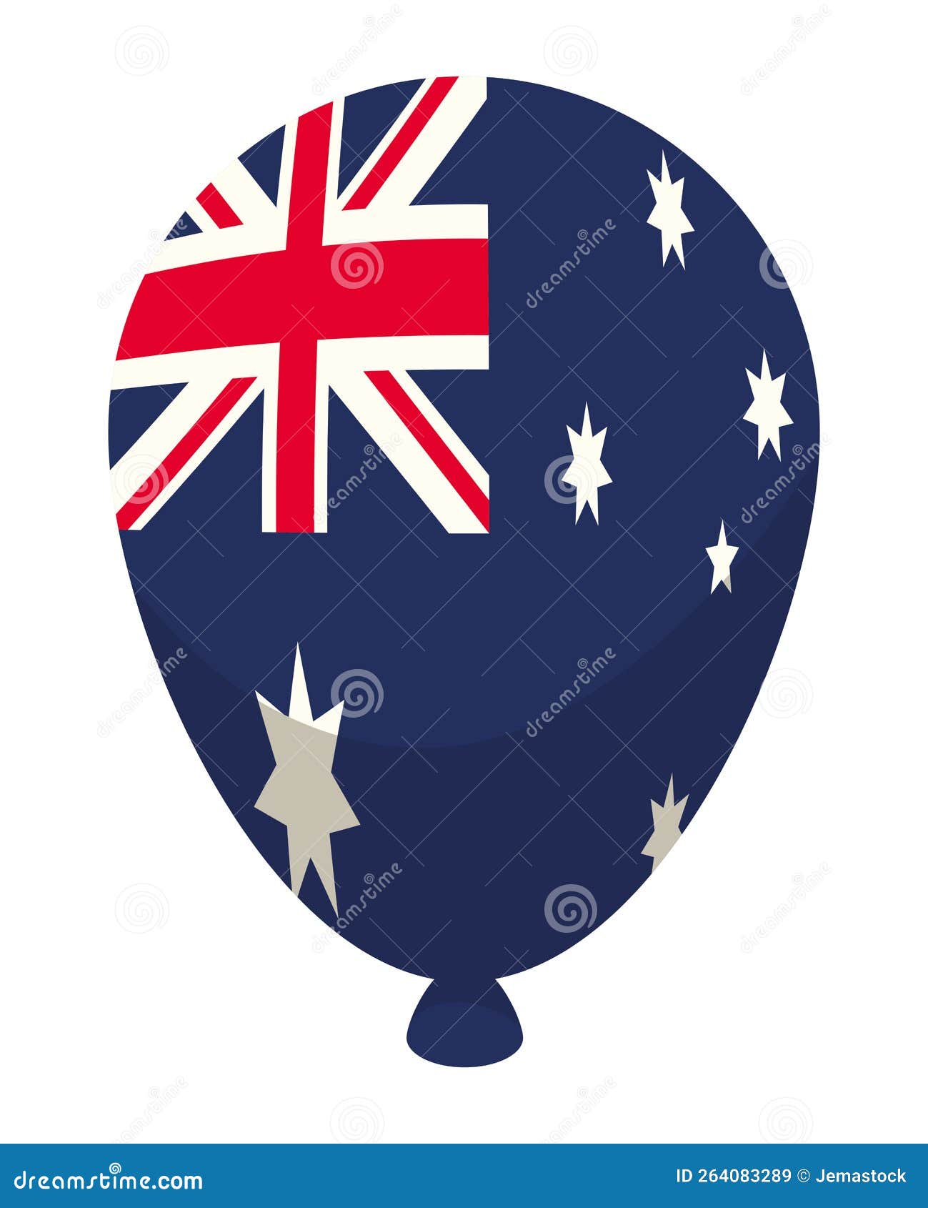 Australian Flag in Balloon Helium Stock Vector - Illustration of design ...