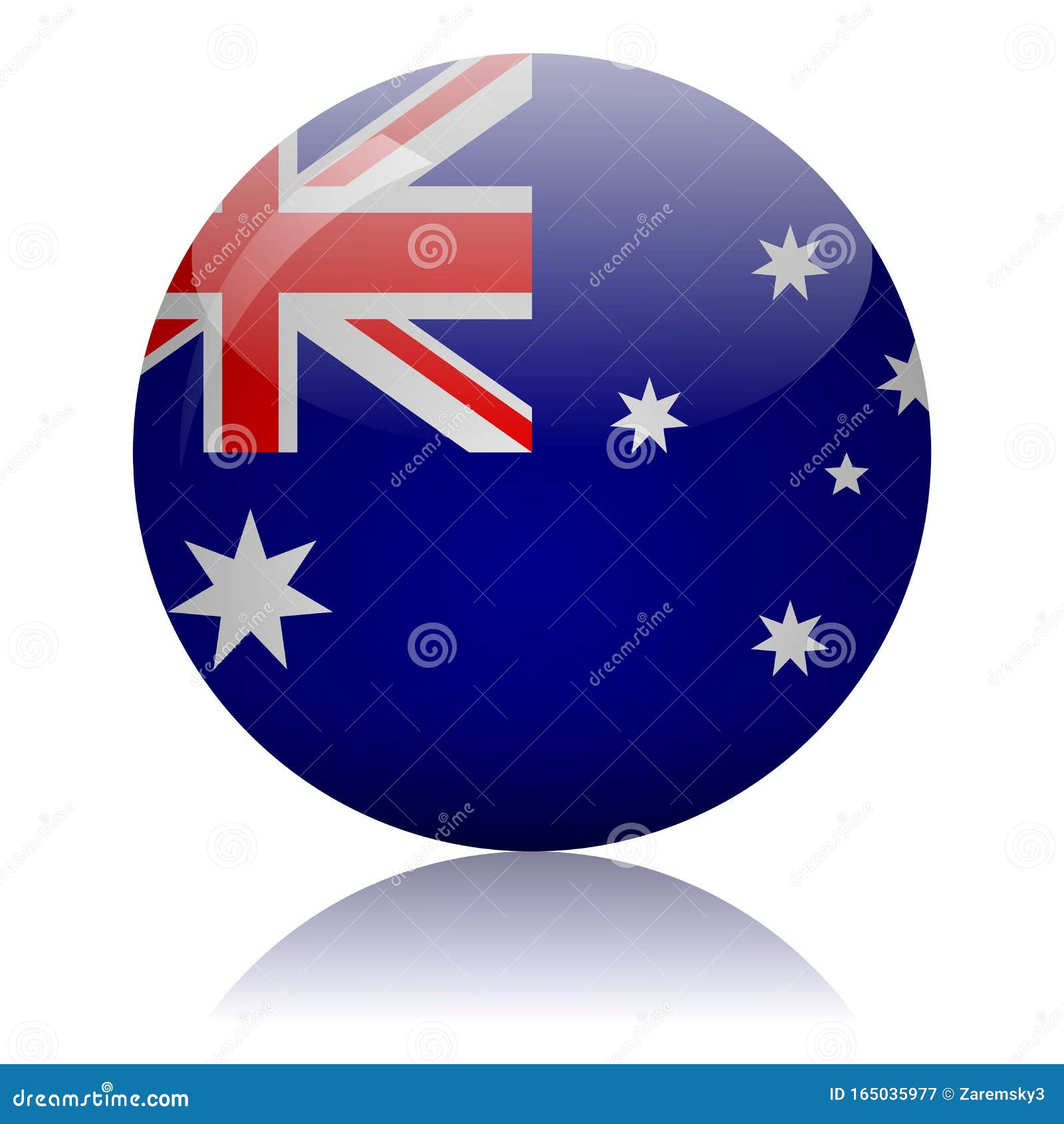 3D Australian Flag Stock Image | CartoonDealer.com #5614843