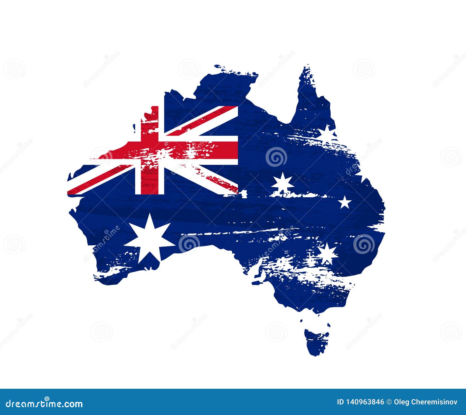Map Of Australia With Flag. Australian Infographic. Australian Map With ...