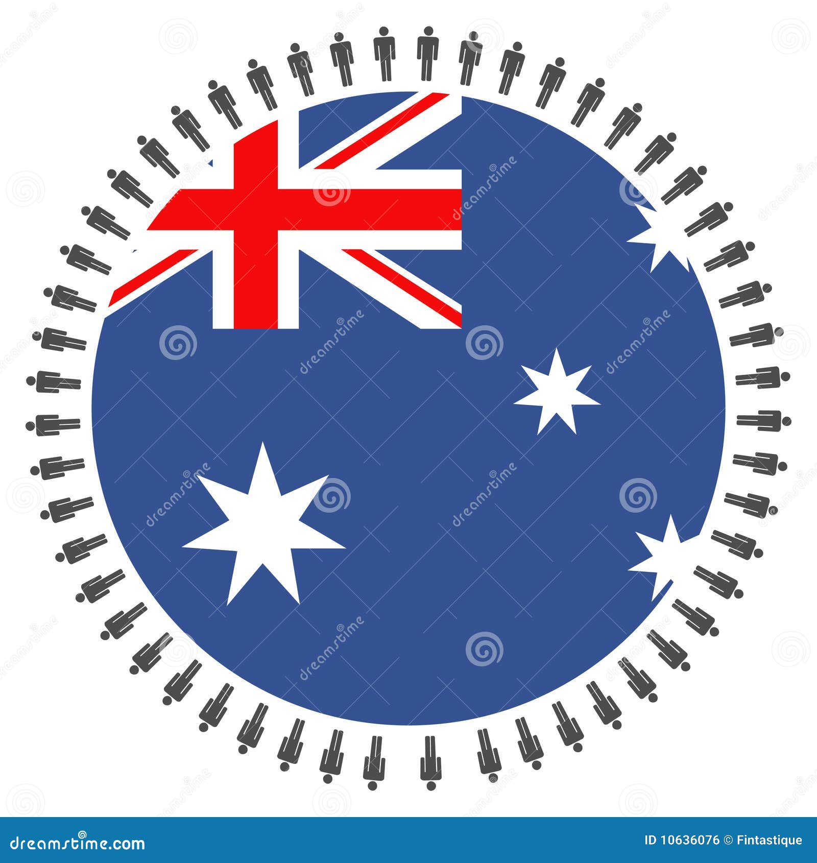 Australian Flag, People In Face Masks, Silhouette Vector Stock ...