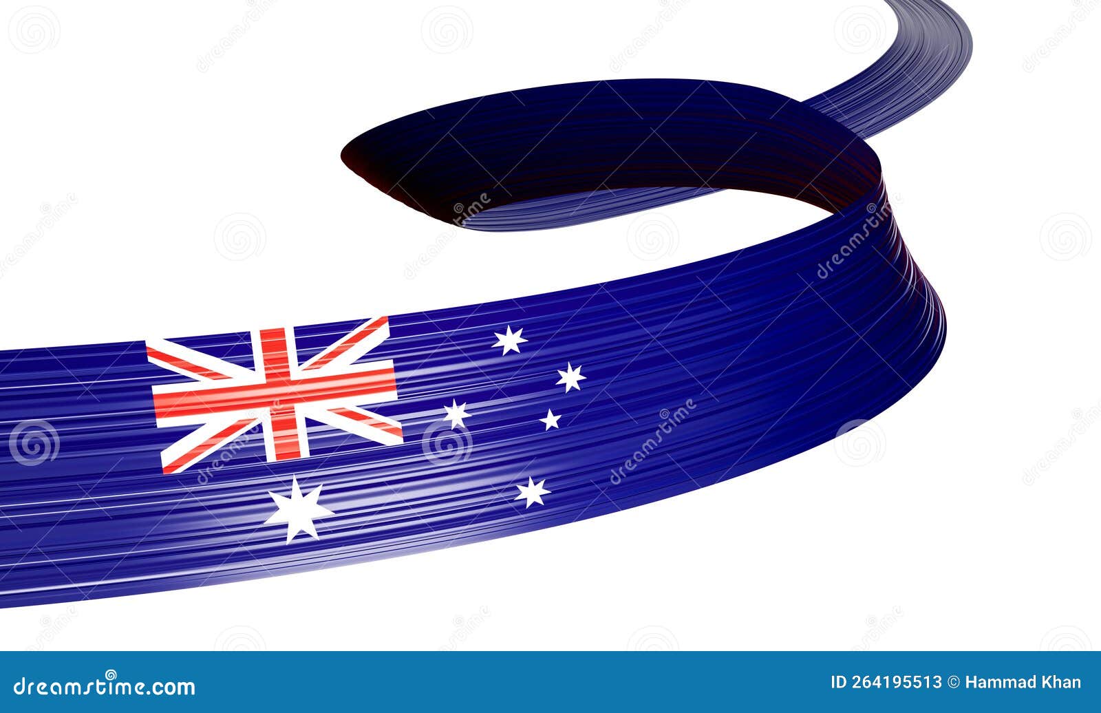 Australian Flag Wavy Abstract Background. 3d Illustration Stock ...