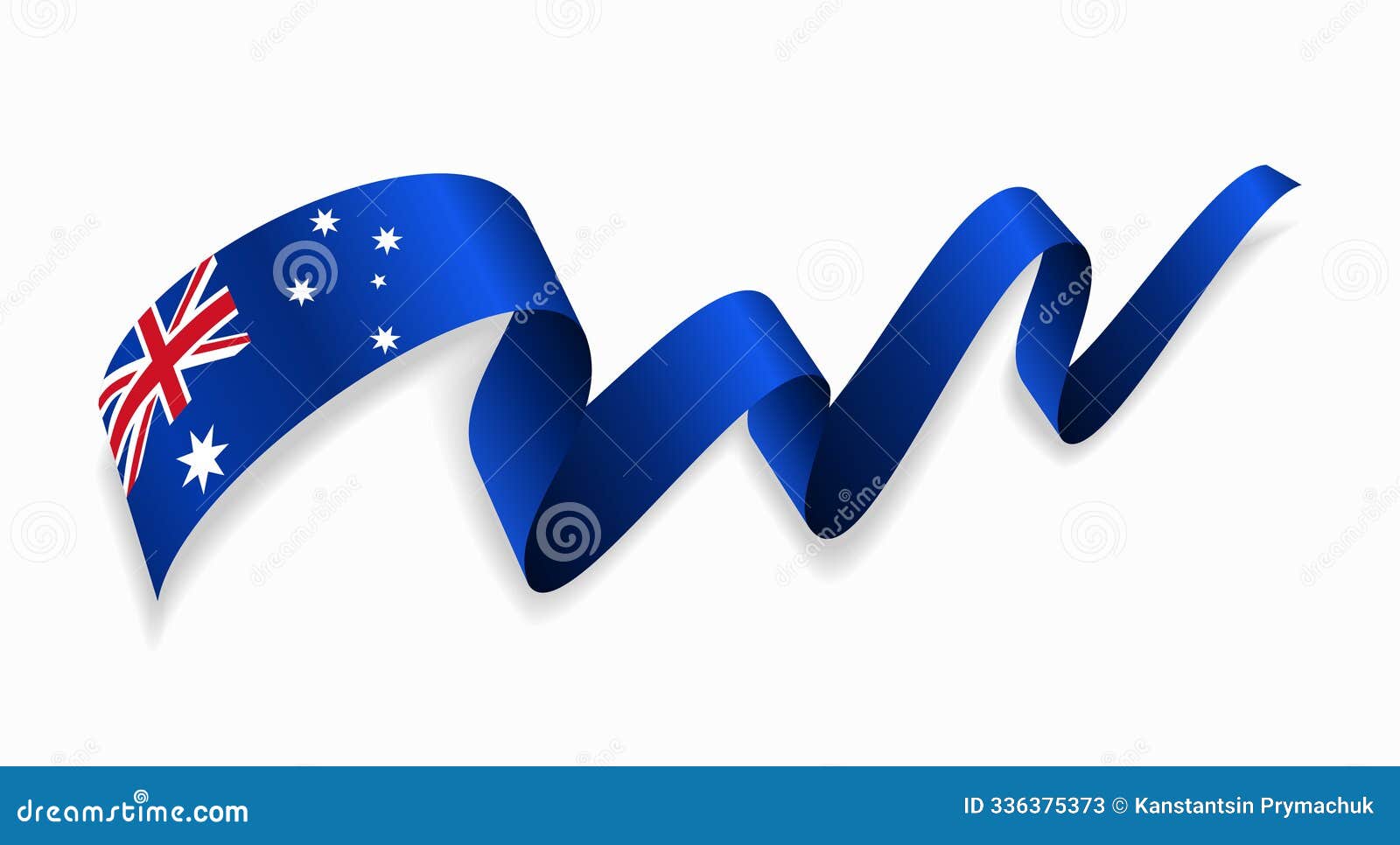 Australian Flag Wavy Abstract Background. Vector Illustration. Stock ...