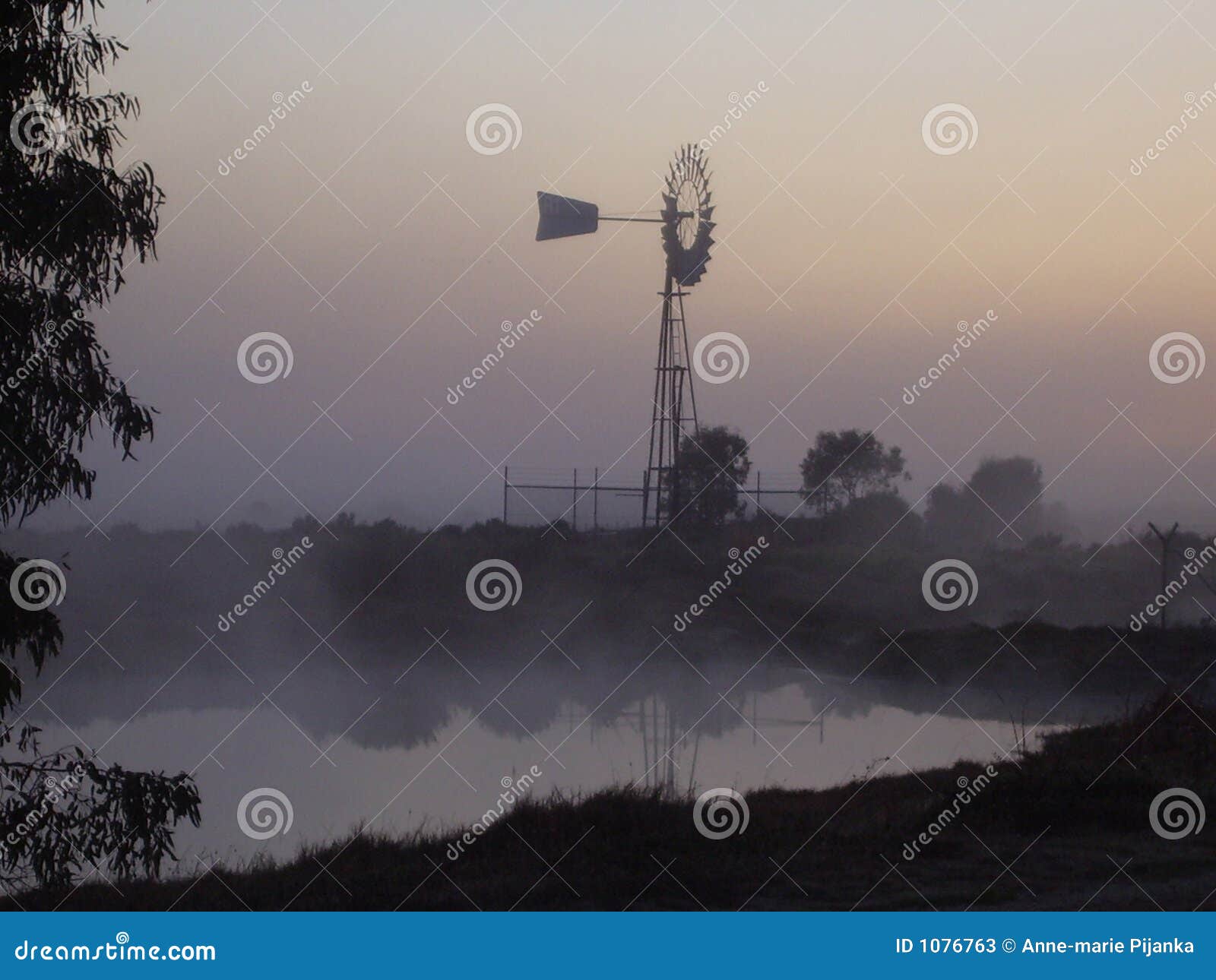 Australian fog day stock image. Image of winter, outback - 1076763