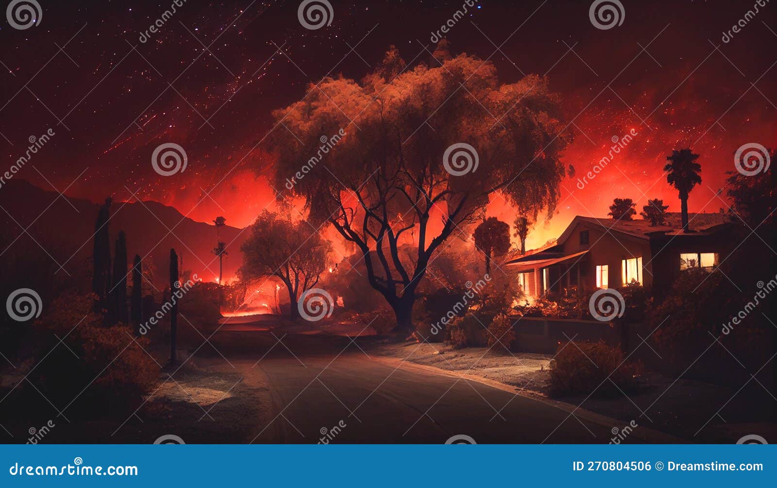 Australian forest fires stock illustration. Illustration of american ...