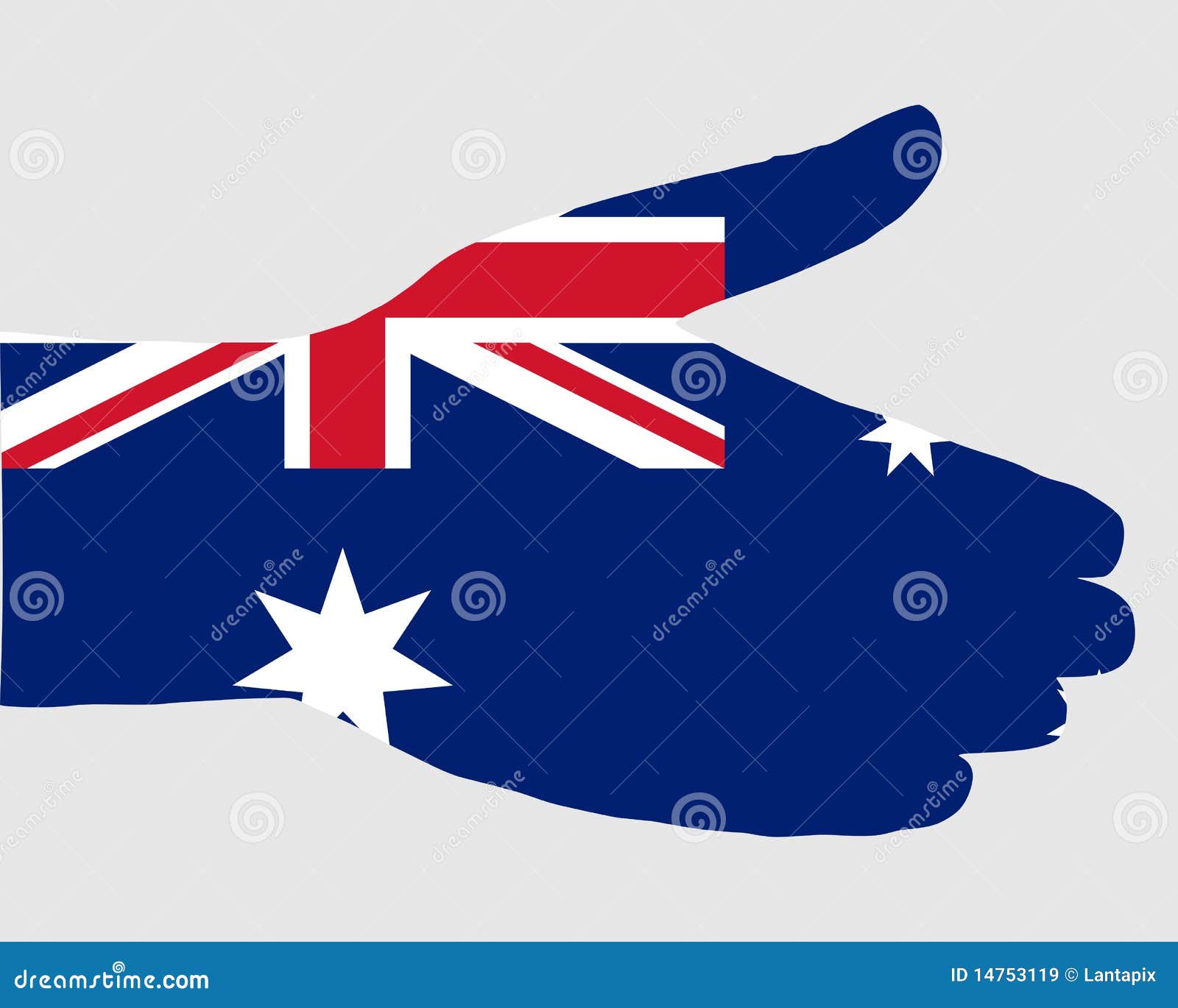 Australian handshake stock vector. Illustration of welcome - 14753119