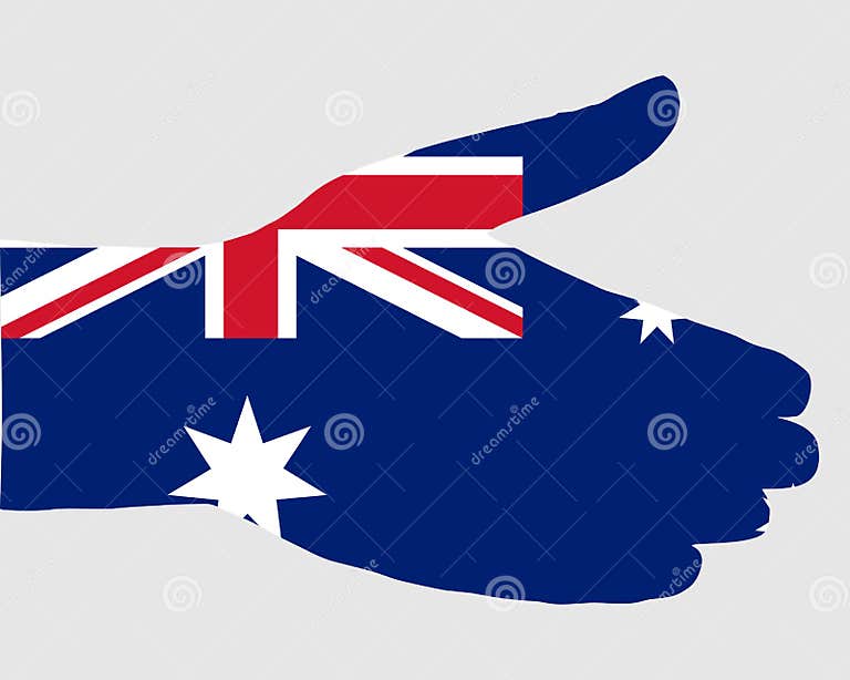 Australian handshake stock vector. Illustration of welcome - 14753119