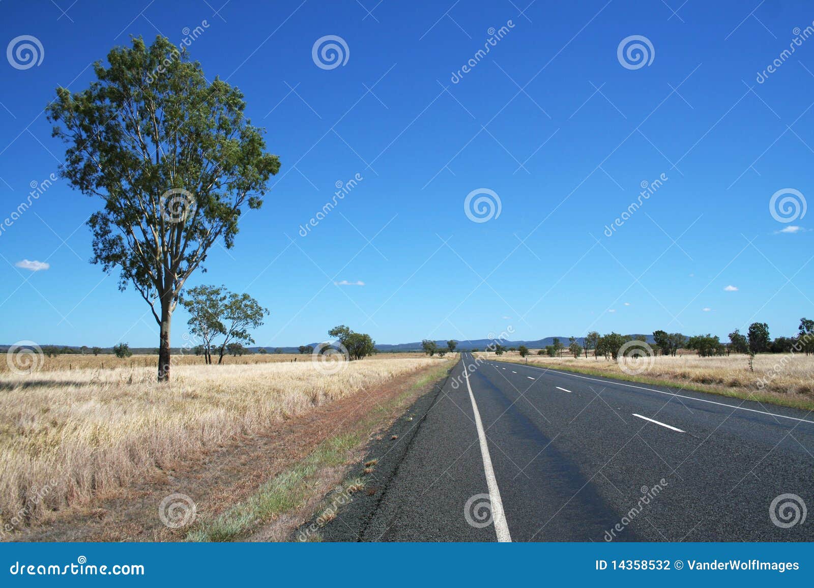 Australian highway stock photo. Image of blue, horizontal - 14358532