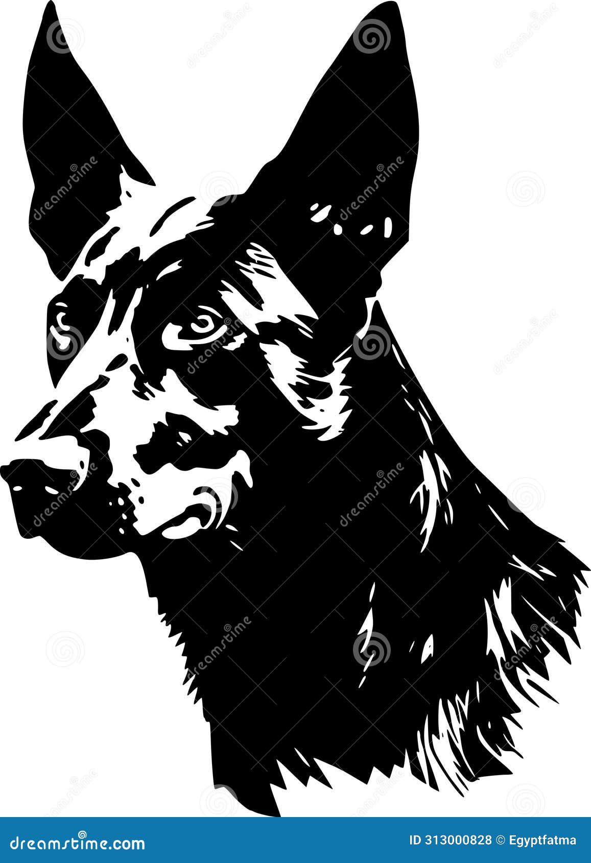 Australian Kelpie - Minimalist and Simple Silhouette - Vector ...