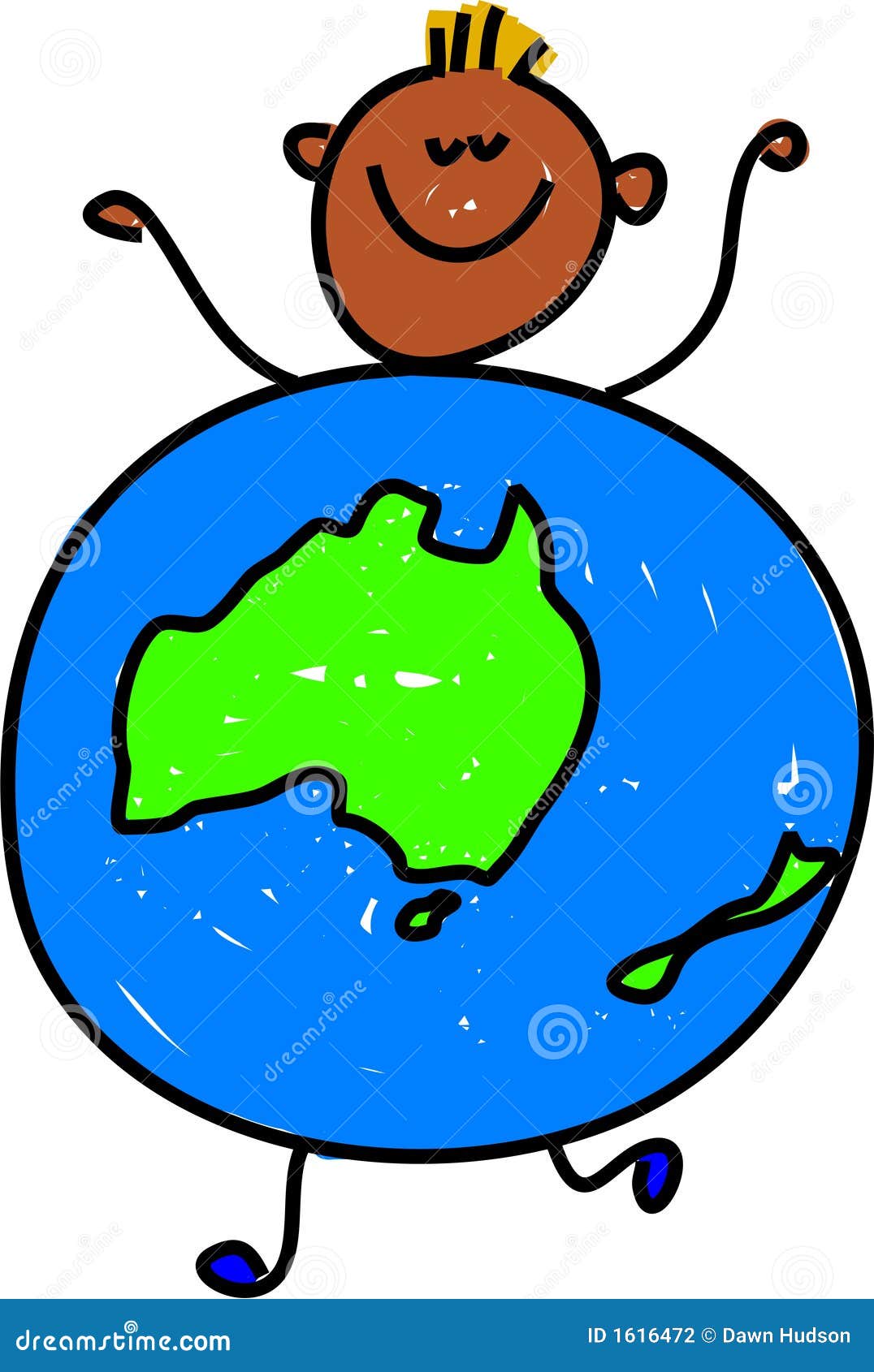 Australian kid stock illustration. Illustration of play - 1616472