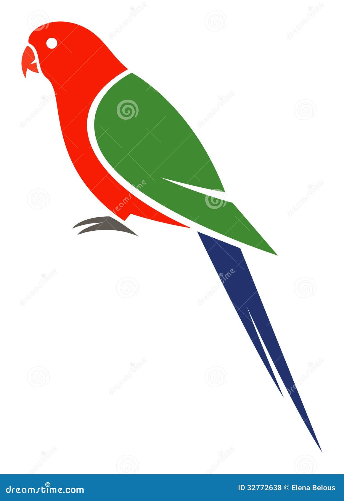 Australian King Parrot stock vector. Illustration of bird - 32772638