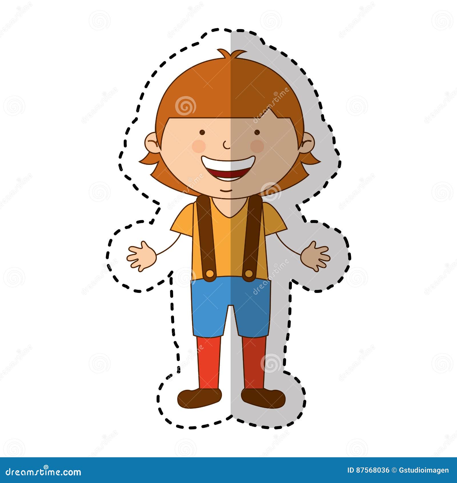 Australian Little Boy Character Stock Vector - Illustration of person ...