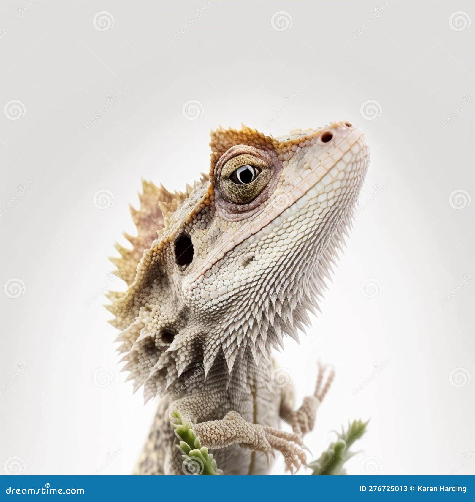 Australian Lizard on Minimalist White Background Stock Image - Image of ...