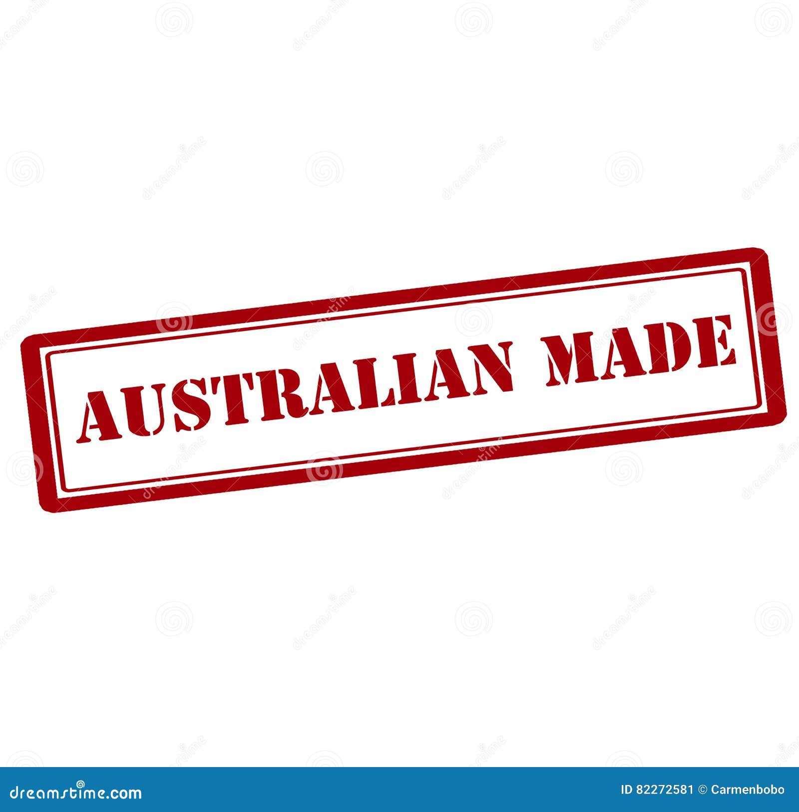 Australian made stock vector. Illustration of rectangular - 82272581