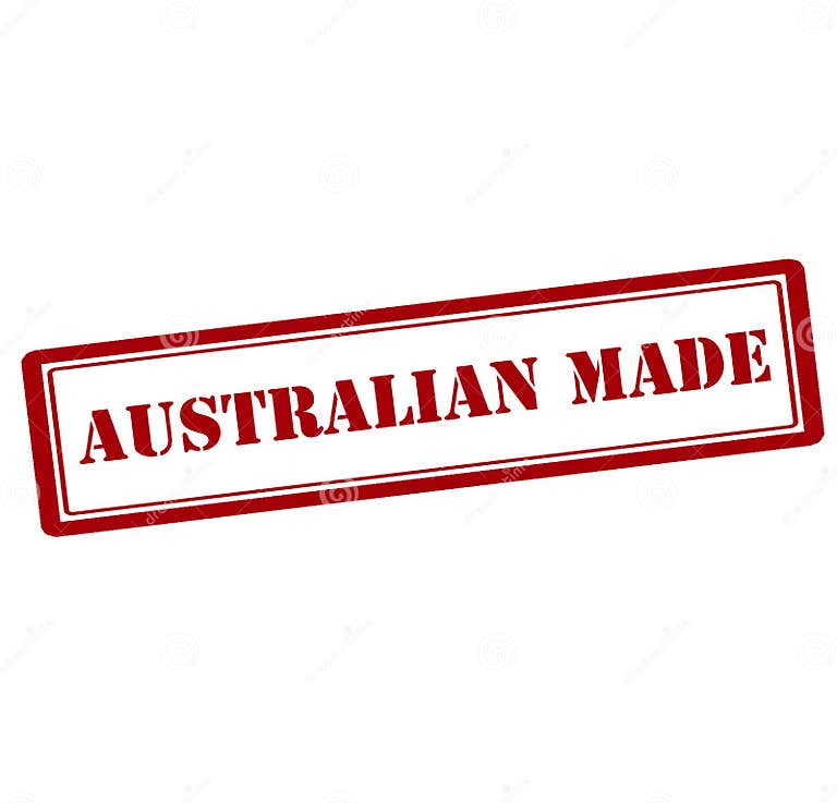 Australian made stock vector. Illustration of rectangular - 82272581