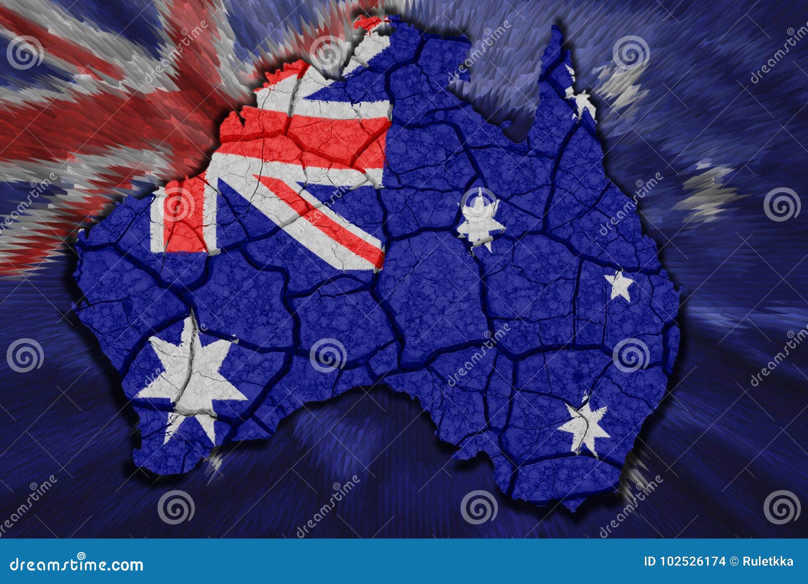 Australian Map stock illustration. Illustration of glory - 102526174