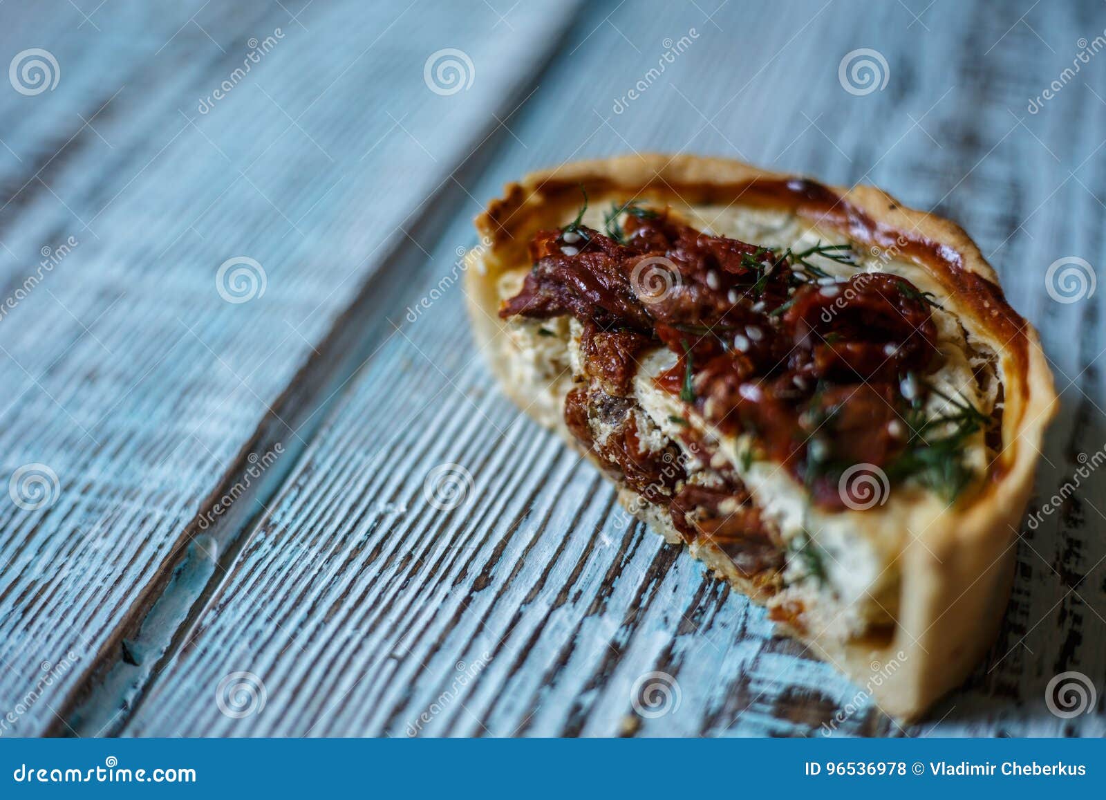 Australian Meat Pie on the Table, a Horizontal Top View, Rustic Style ...