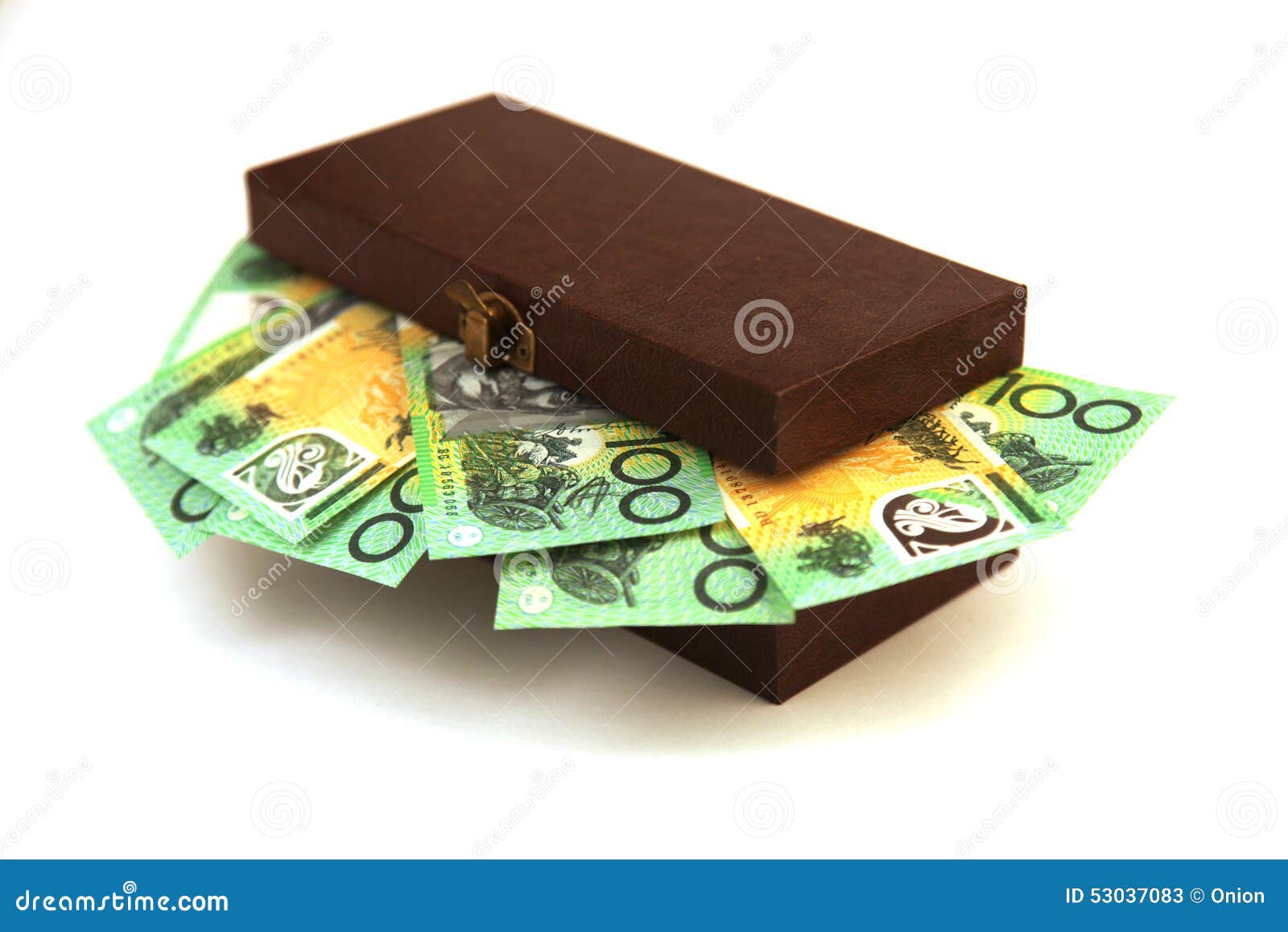 Australian money in a box stock image. Image of credit - 53037083