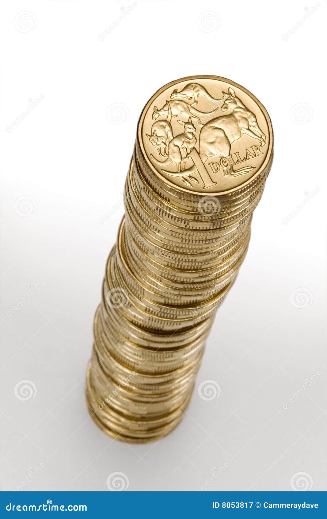 Australian Money Dollar Coin Stack Stock Image - Image of dollars ...