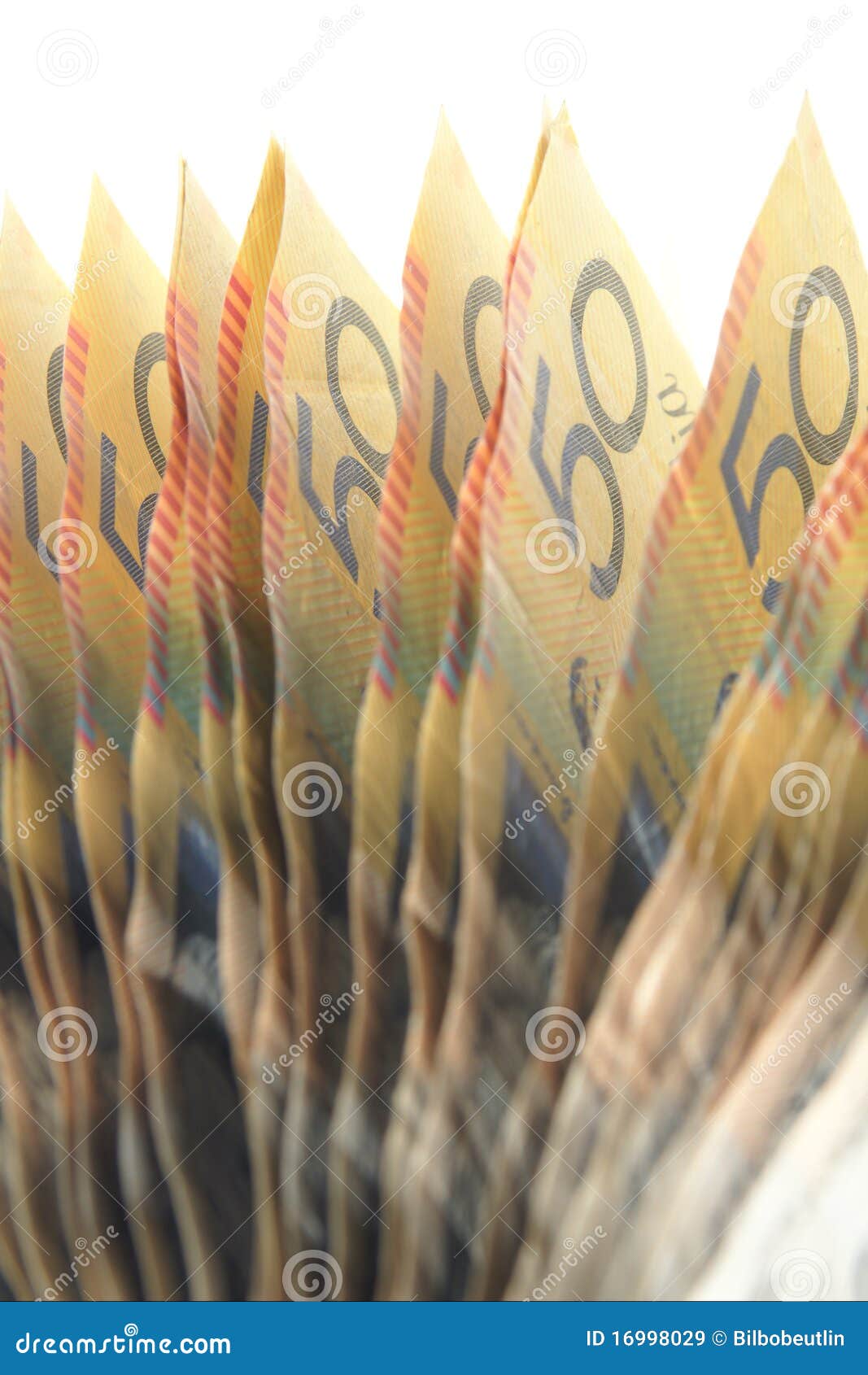 Australian money fan stock image. Image of bill, fifty - 16998029