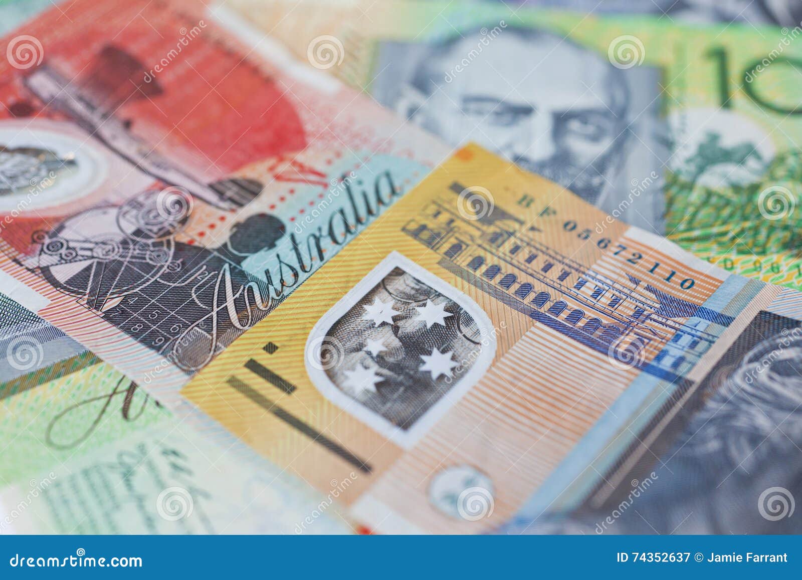 Australian money stock image. Image of cash, bank, rich - 74352637
