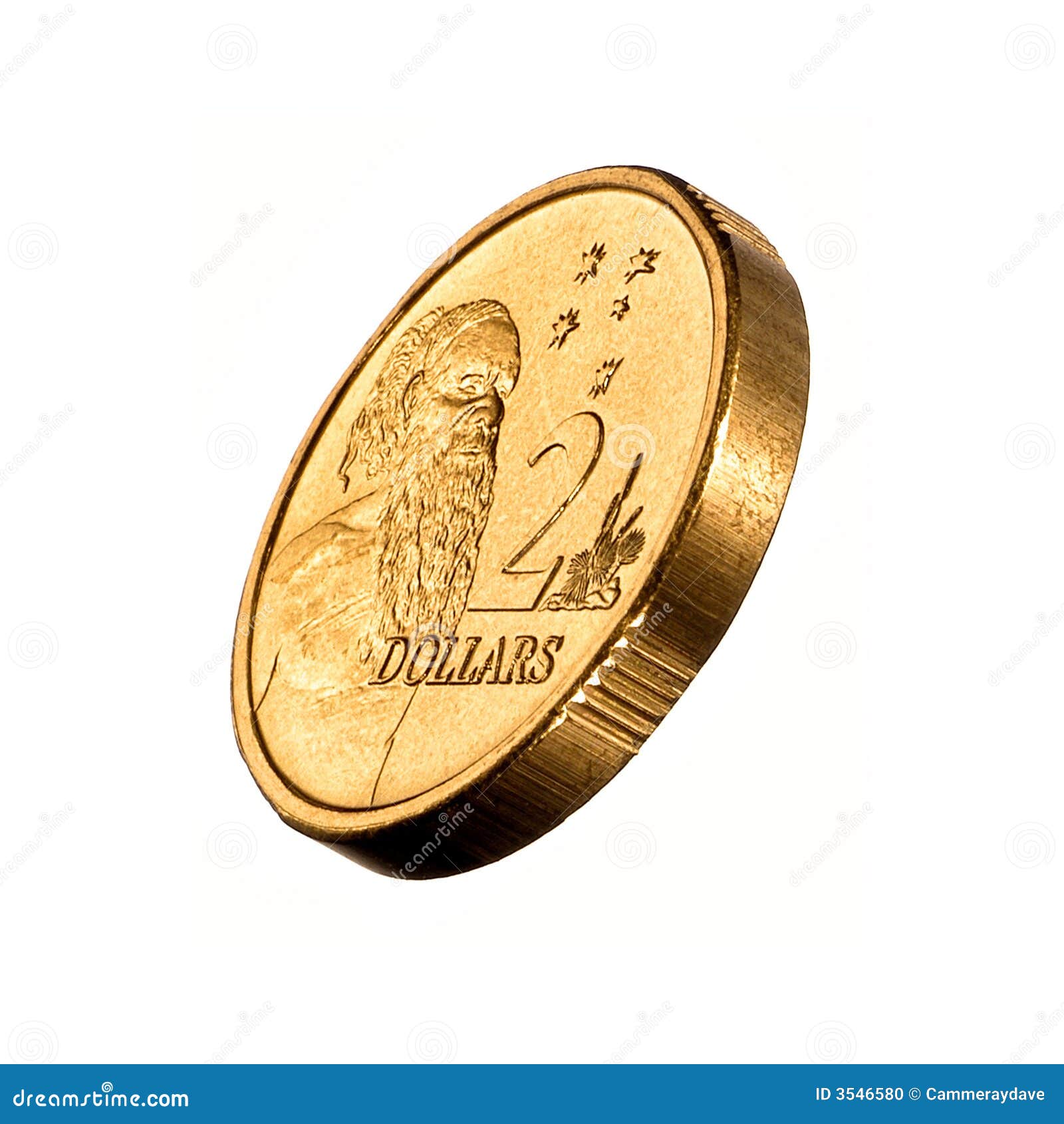 Australian Money Two Dollar Coin Stock Photo - Image of australia, save ...