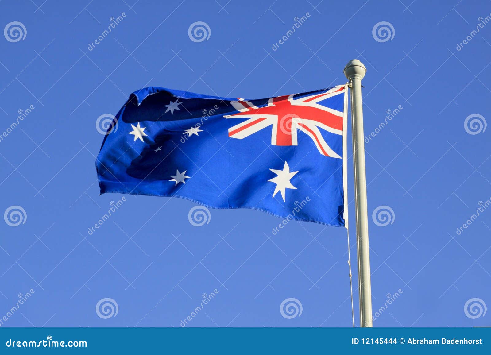 Australian national flag stock photo. Image of center - 12145444