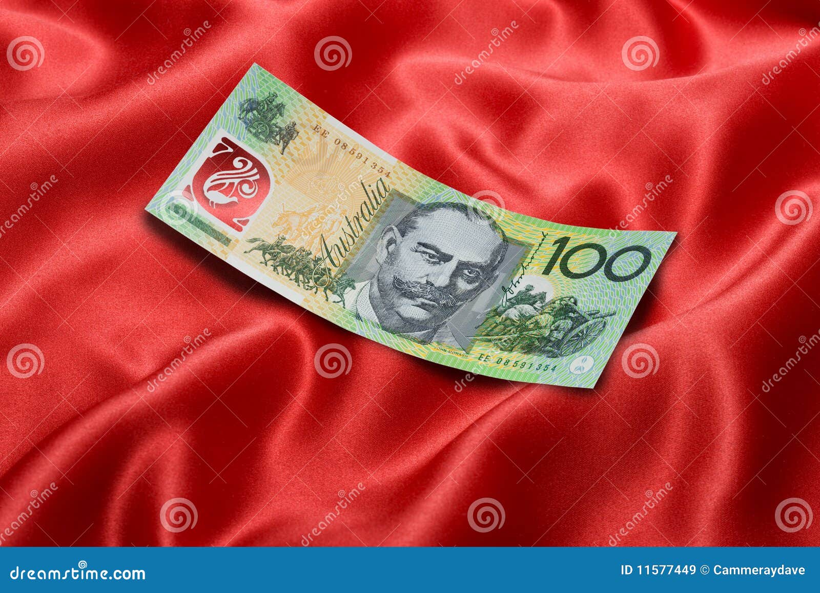 Australian One Hundred Dollar Bill Stock Image - Image of bill, dollars ...