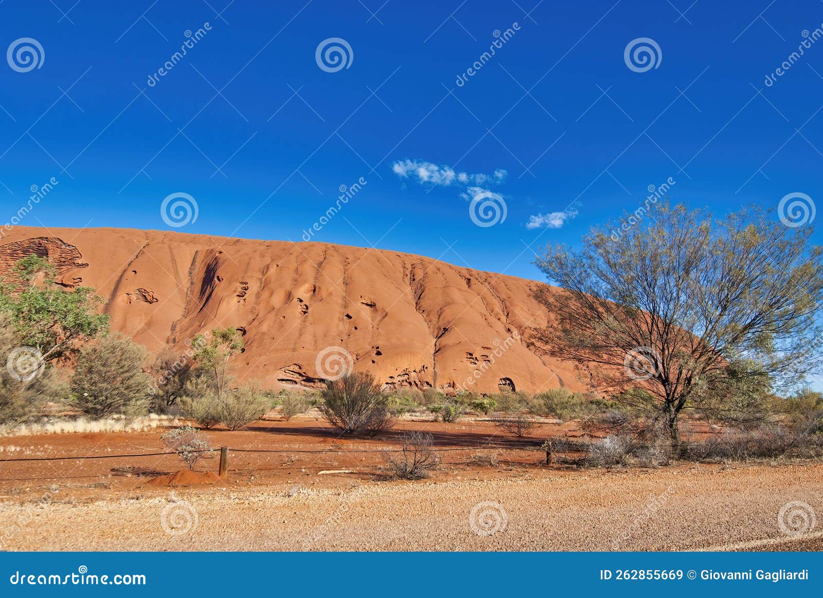 Australian Outback Environment. Mountains and Blue Sky Stock Image ...