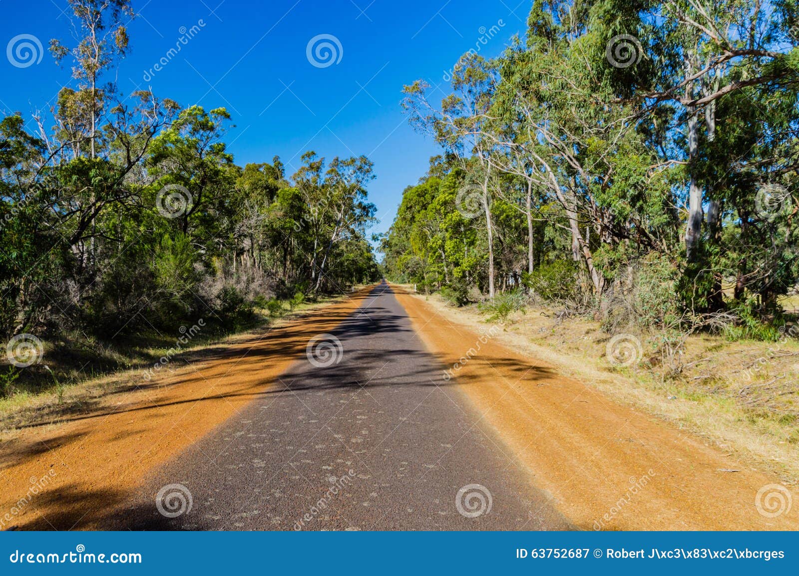 Australian Outback Road II stock image. Image of bush - 63752687