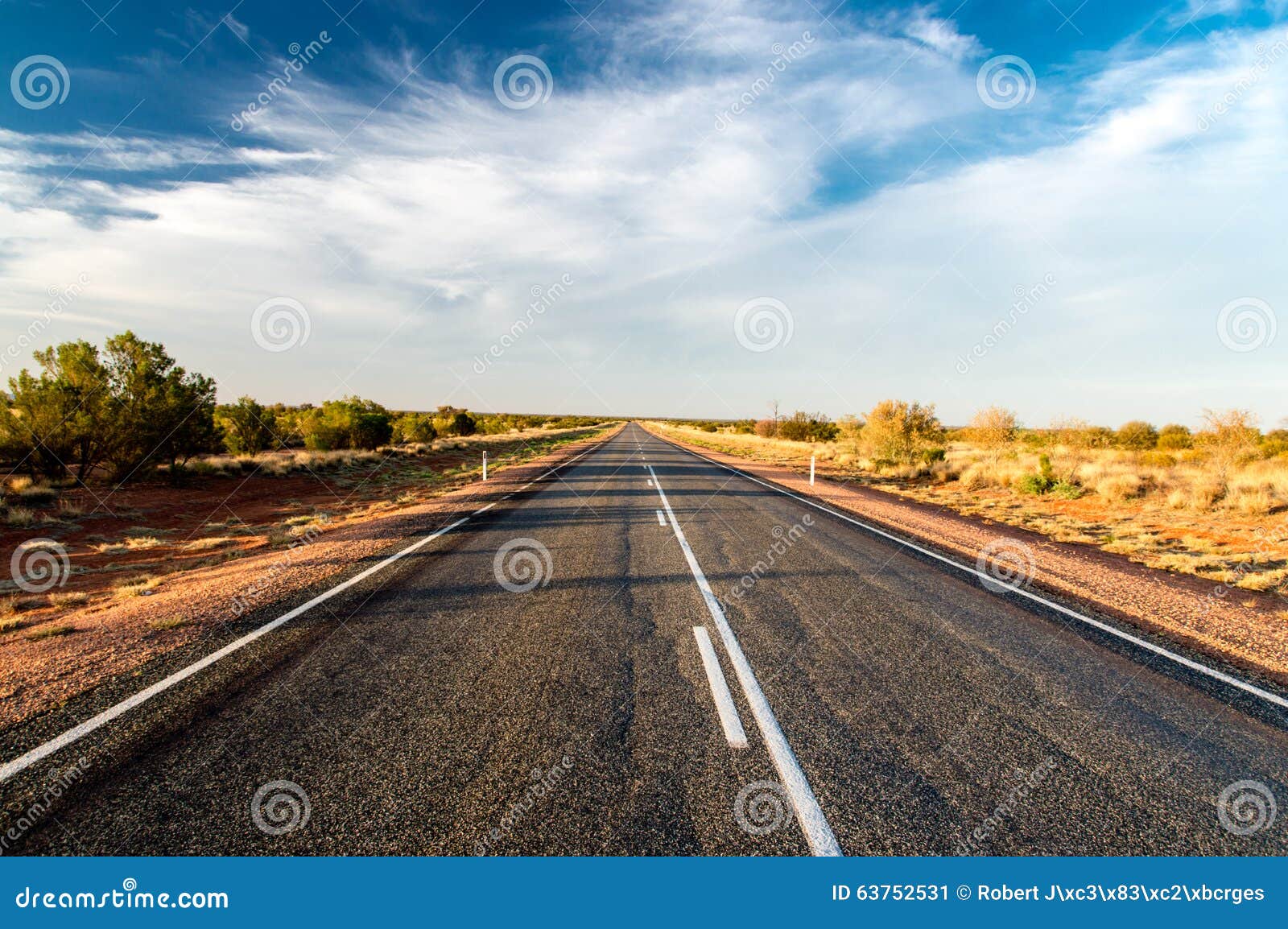 Australian Outback Road stock image. Image of nature - 63752531