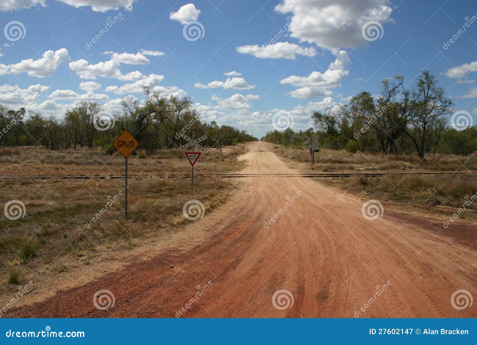 Australian Outback Road, Queensland Stock Image - Image of queensland ...