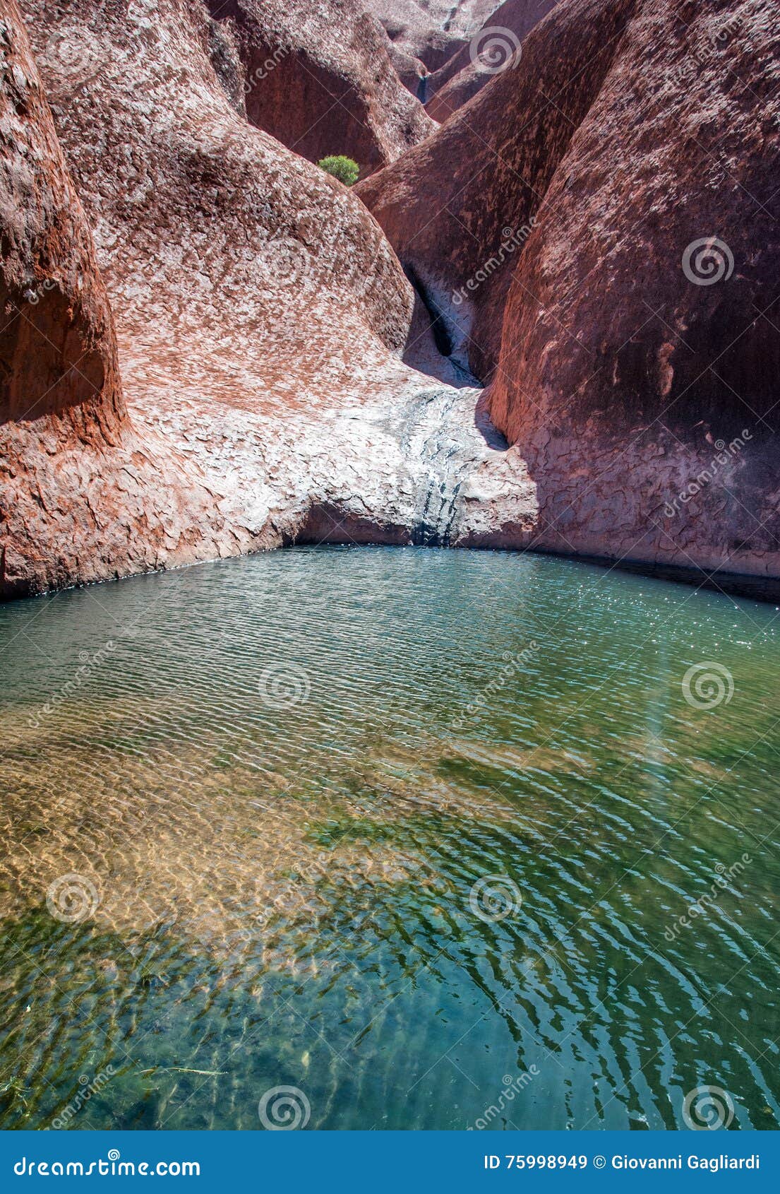 Australian Outback Rocks and Water Stock Image - Image of australian ...