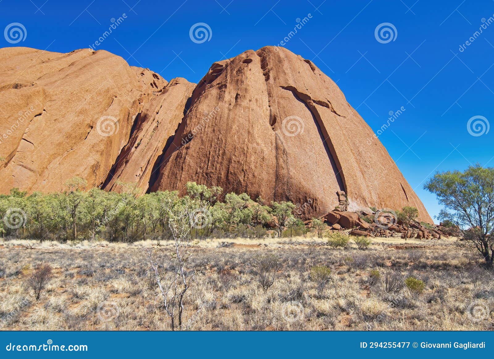 Australian Outback Trees and Red Rocks, Northern Territory Stock Image ...