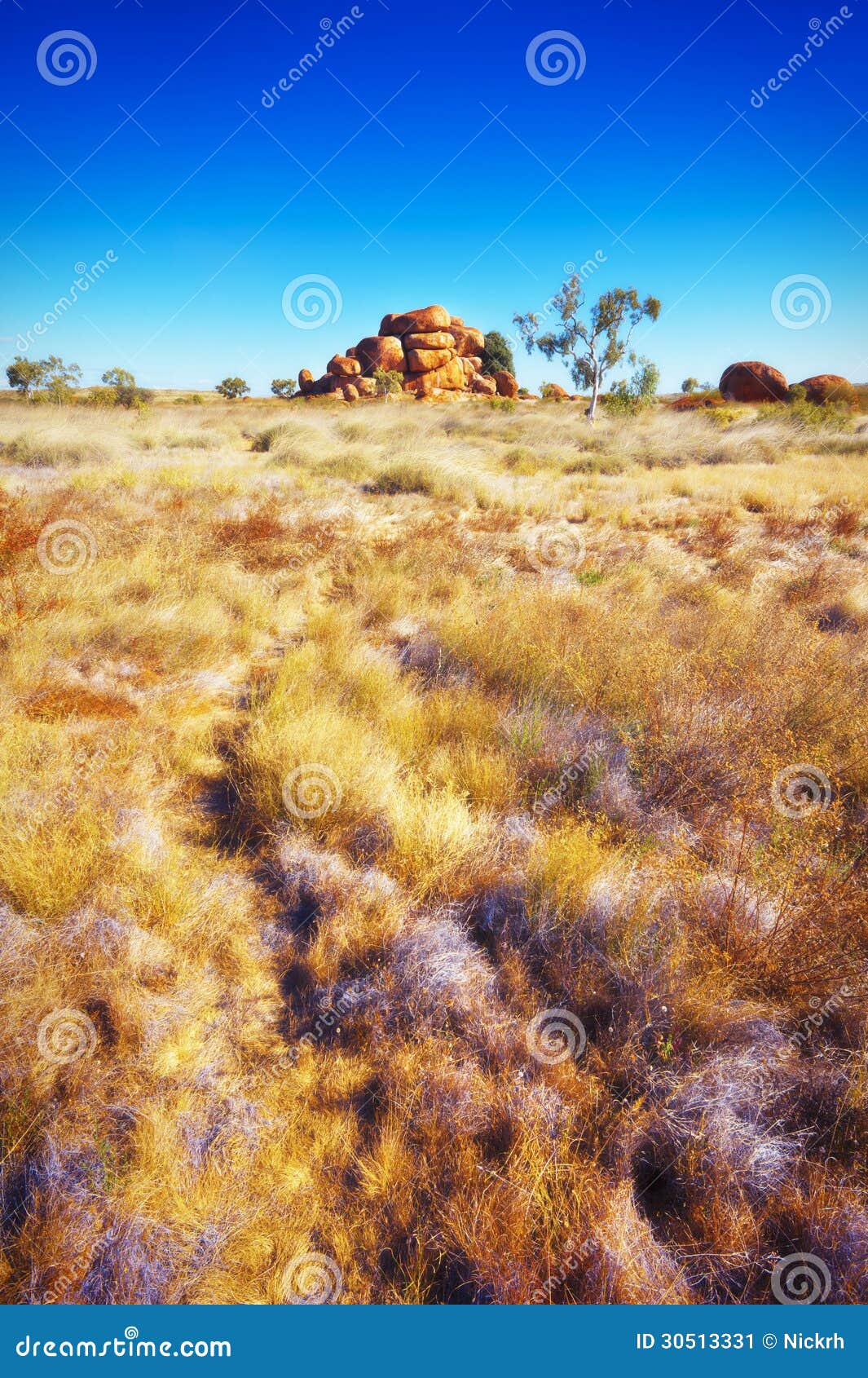 Australian Outback stock image. Image of boulder, australian - 30513331