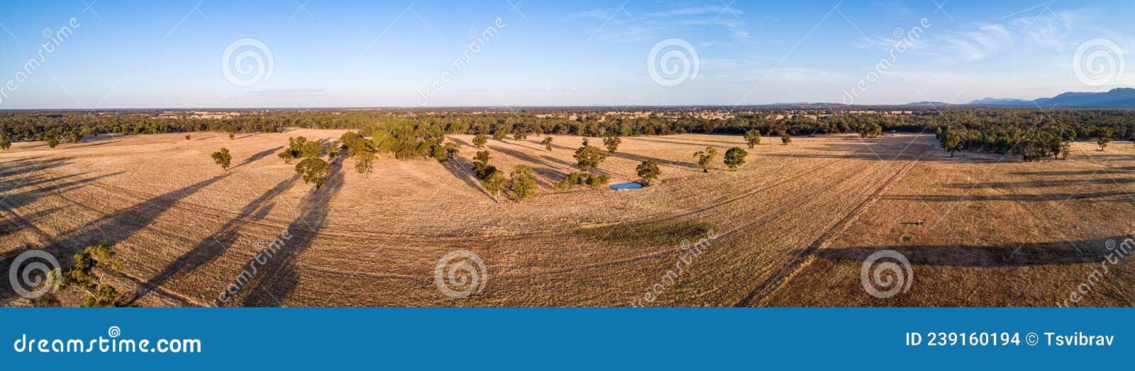 Australian Outback - Wide Aerial Panorama. Stock Photo - Image of ...