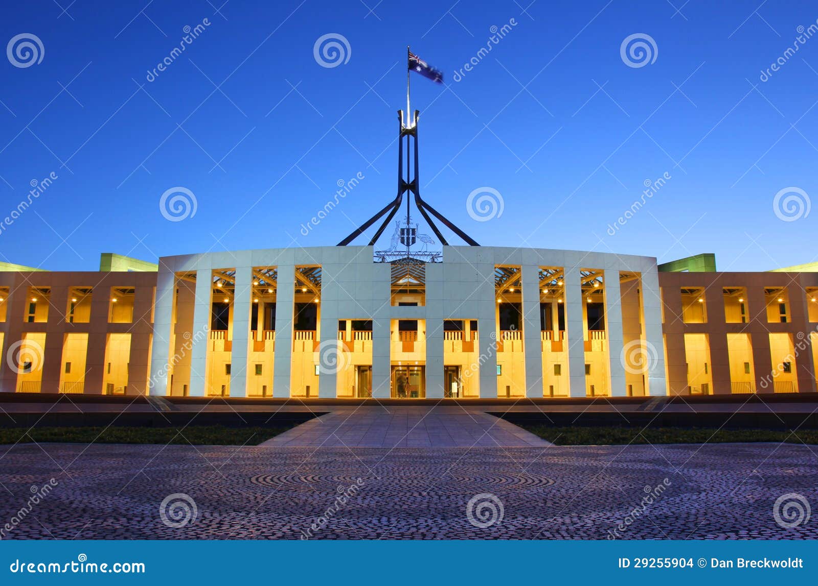 Australian Parliament House in Canberra Stock Photo - Image of capital ...