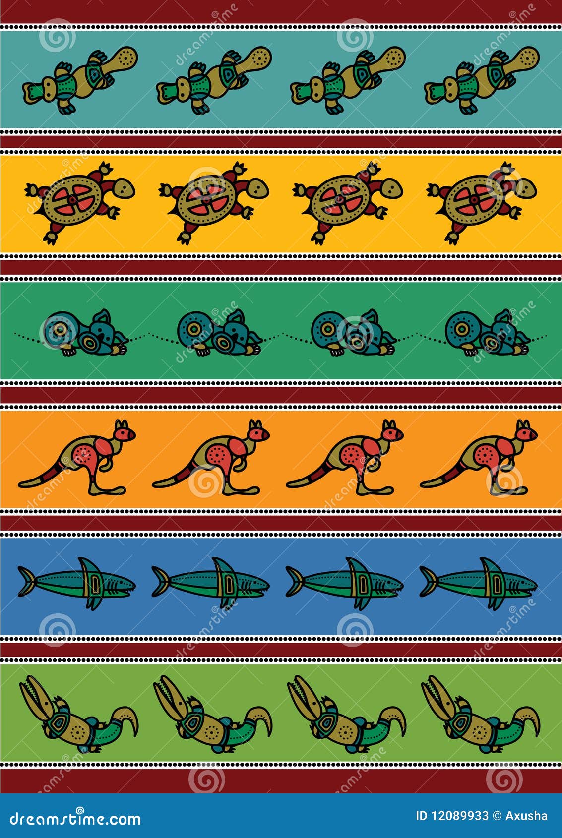 Australian pattern stock vector. Illustration of abstract - 12089933