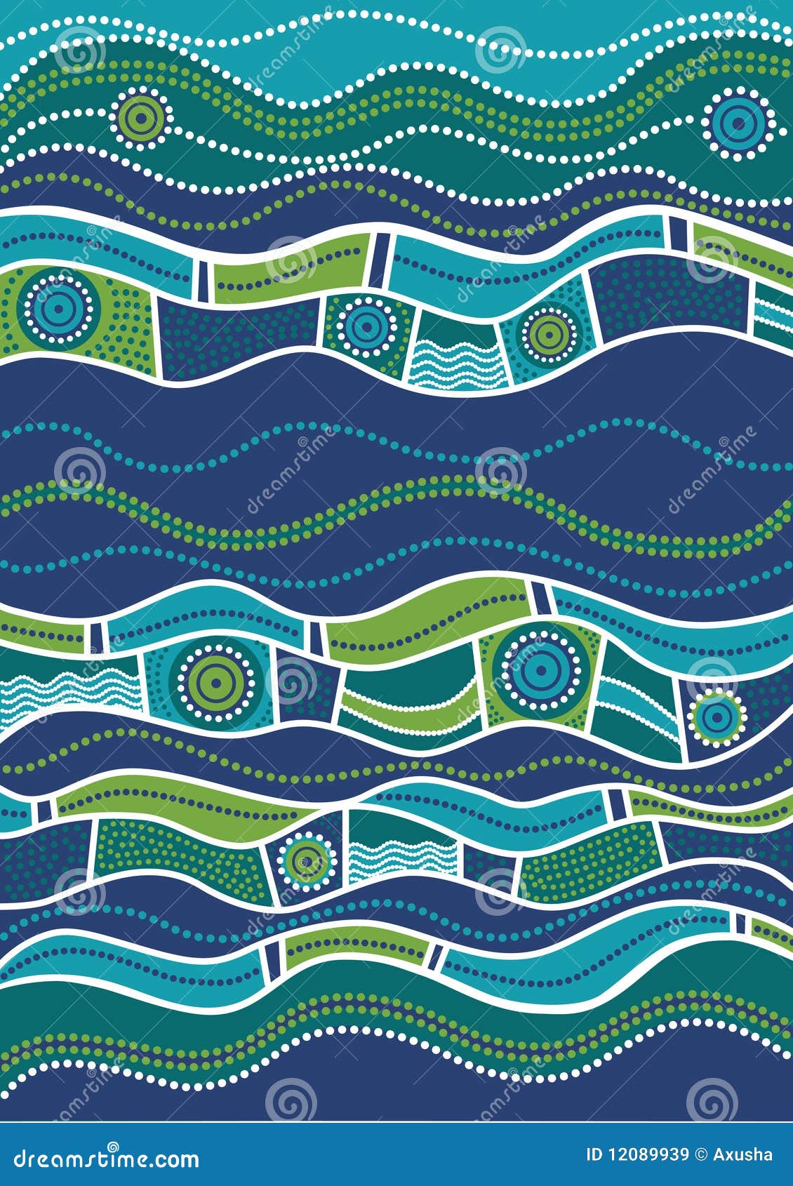 Australian Pattern Cartoon Vector | CartoonDealer.com #12876745
