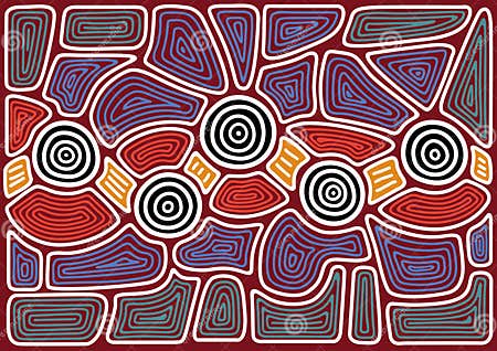 Australian pattern stock vector. Illustration of australian - 12876723