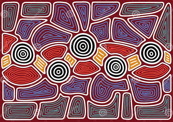 Australian pattern stock vector. Illustration of australian - 12876723