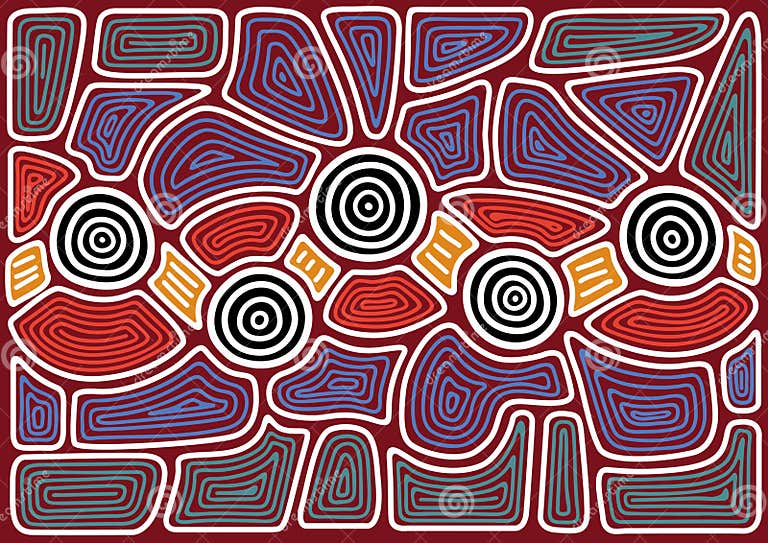 Australian pattern stock vector. Illustration of australian - 12876723