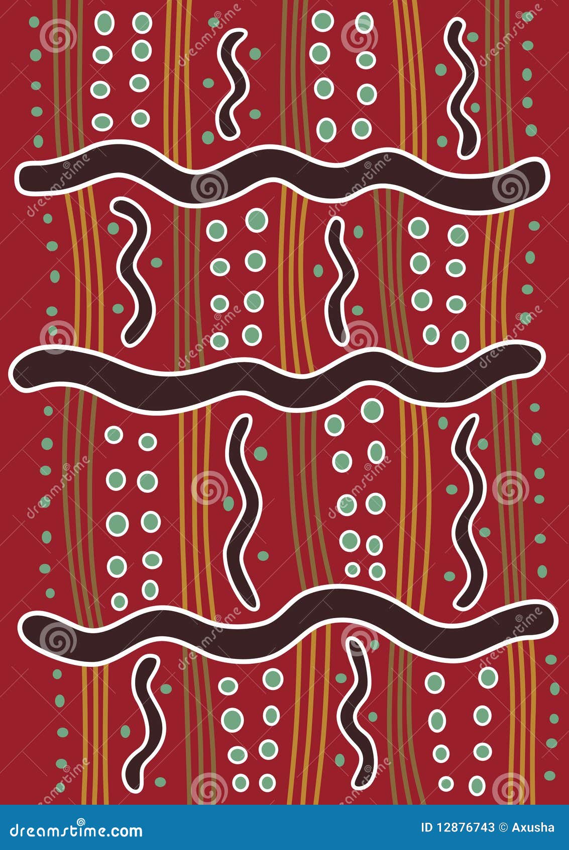 Australian pattern stock vector. Illustration of contrast - 12876743