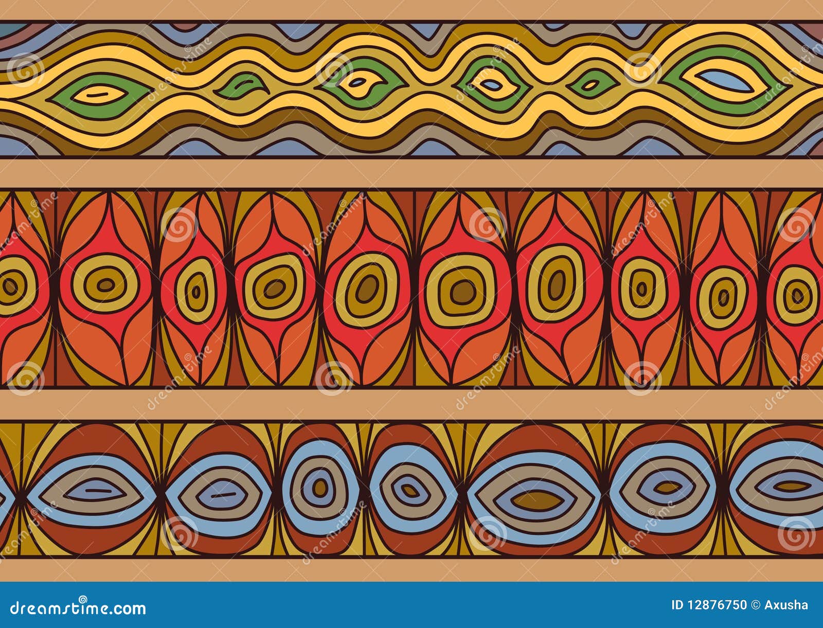 Australian pattern stock vector. Illustration of orange - 12876750