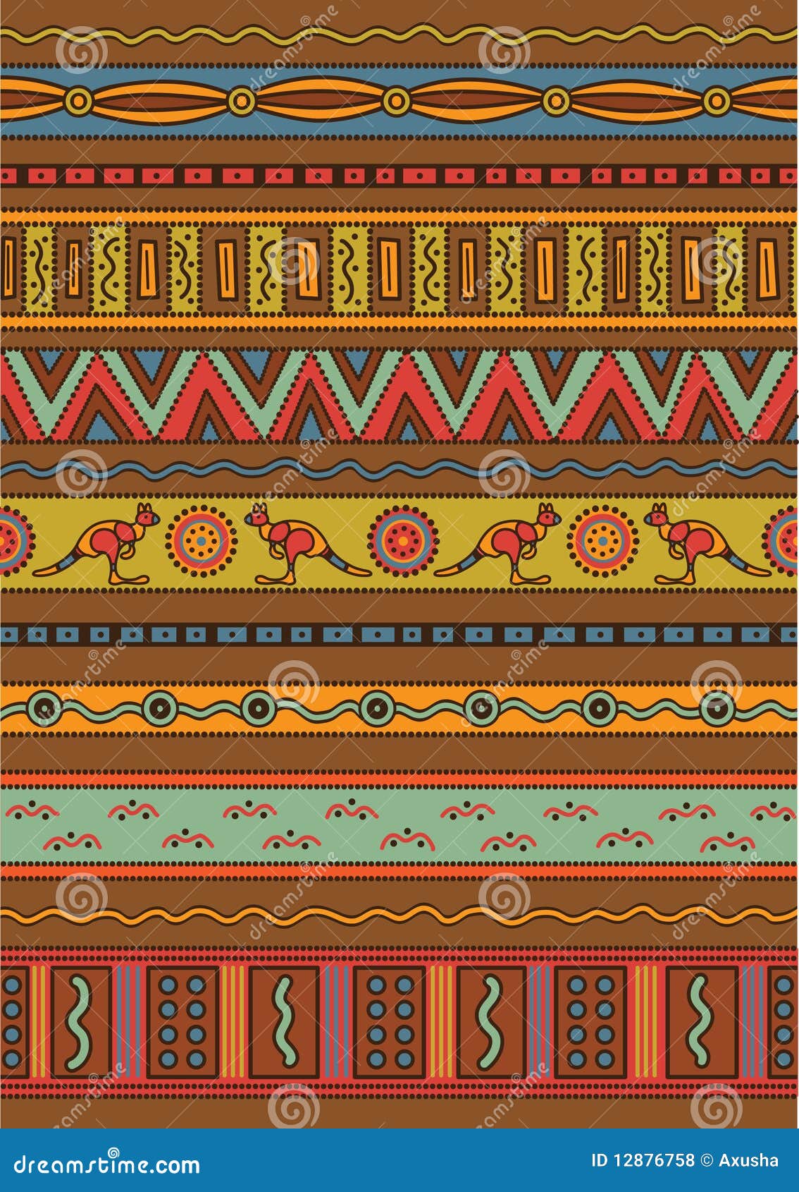 Australian pattern stock vector. Illustration of wallpaper - 12876758