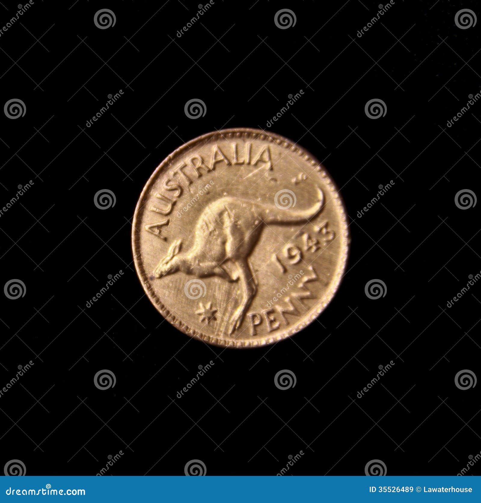 Australian Penny Pre-decimal 1942 Royalty-Free Stock Image ...