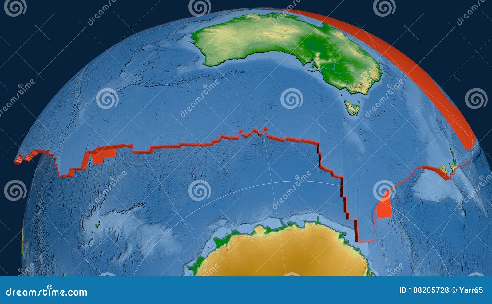 Australian Plate Extruded - Physical Stock Illustration - Illustration ...